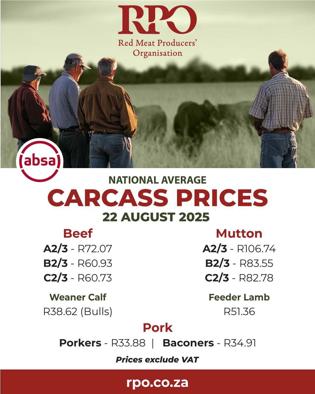 Carcass Prices - Red Meat Producers Organization